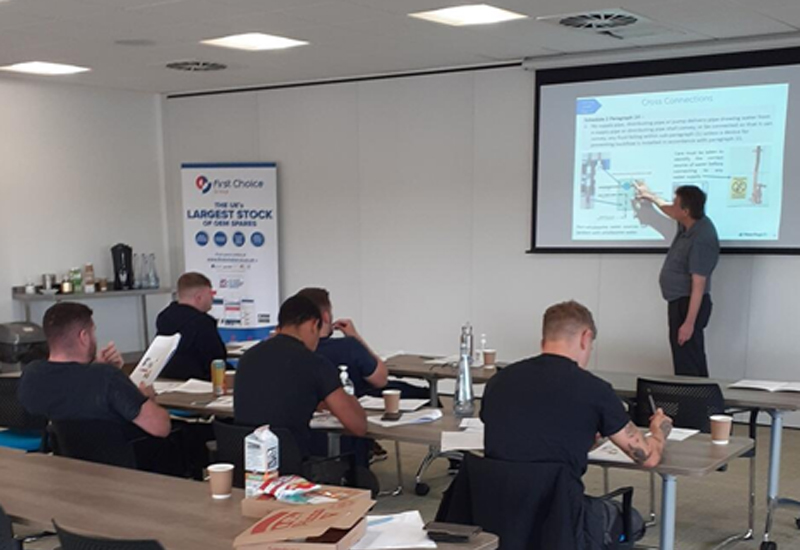Catering engineers make a splash on water regs course